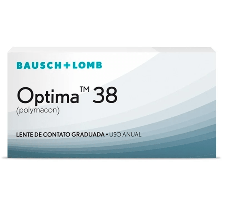 Lentes de Contato Optima 38 SP: 1 Lente Descarte Anual - E-lens